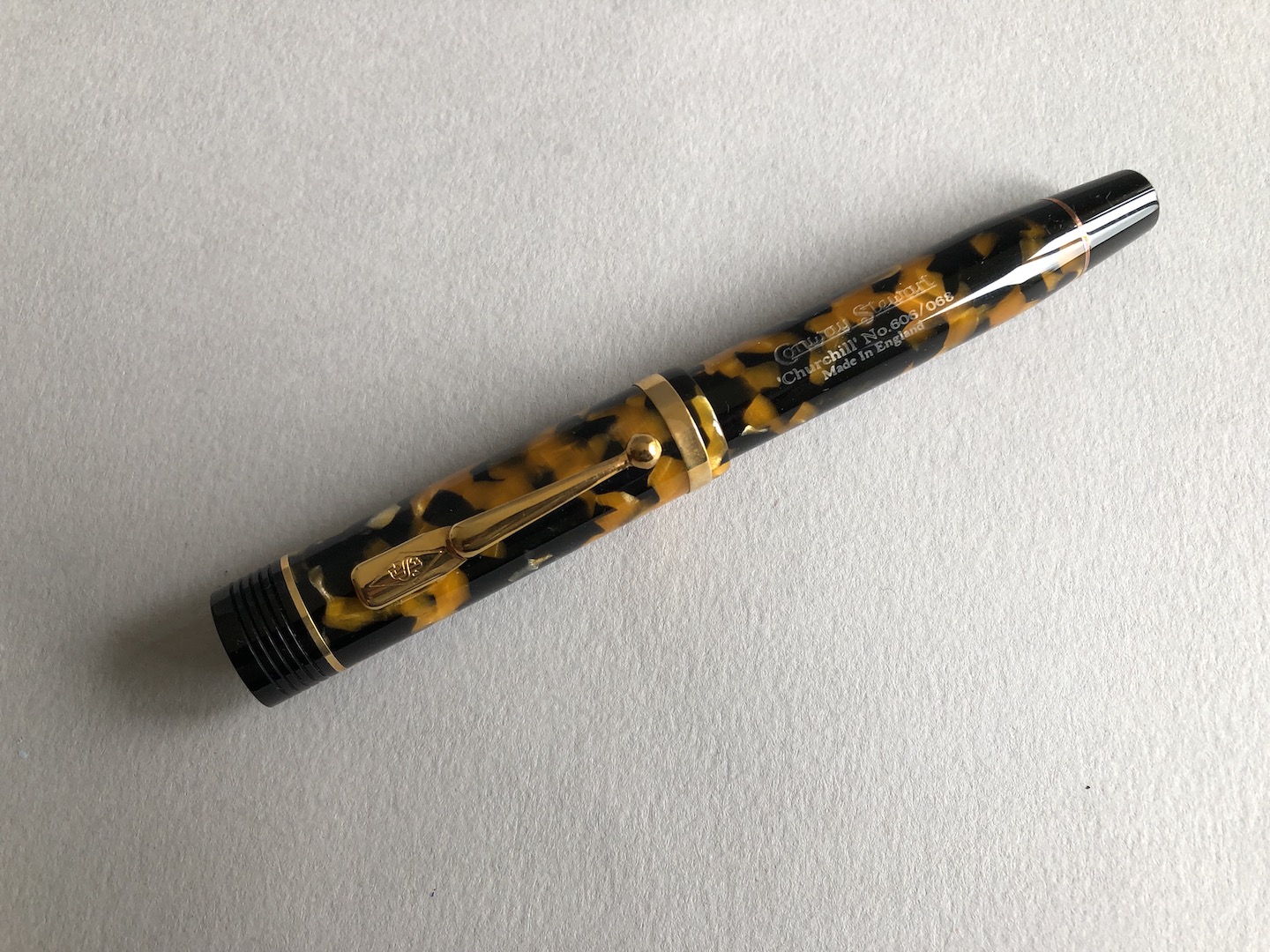 Early Conway Stewart Churchill Limited Edition Fountain Pen | Broad Nib ...